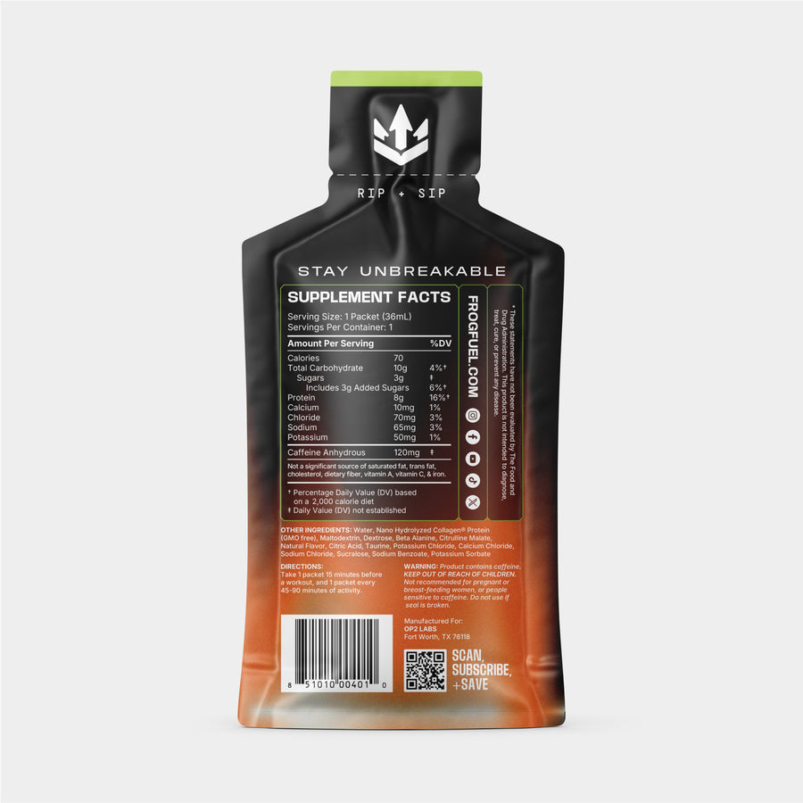 Pre-Workout Sports Energy Gel | Frog Fuel