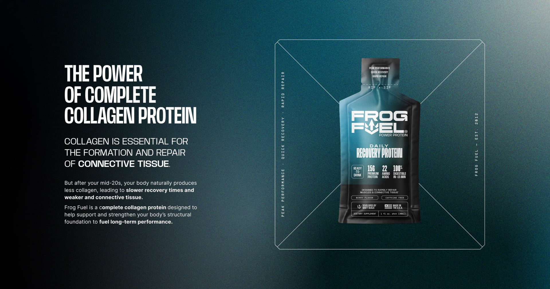 Collagen Protein Shot for Muscle Recovery | Frog Fuel