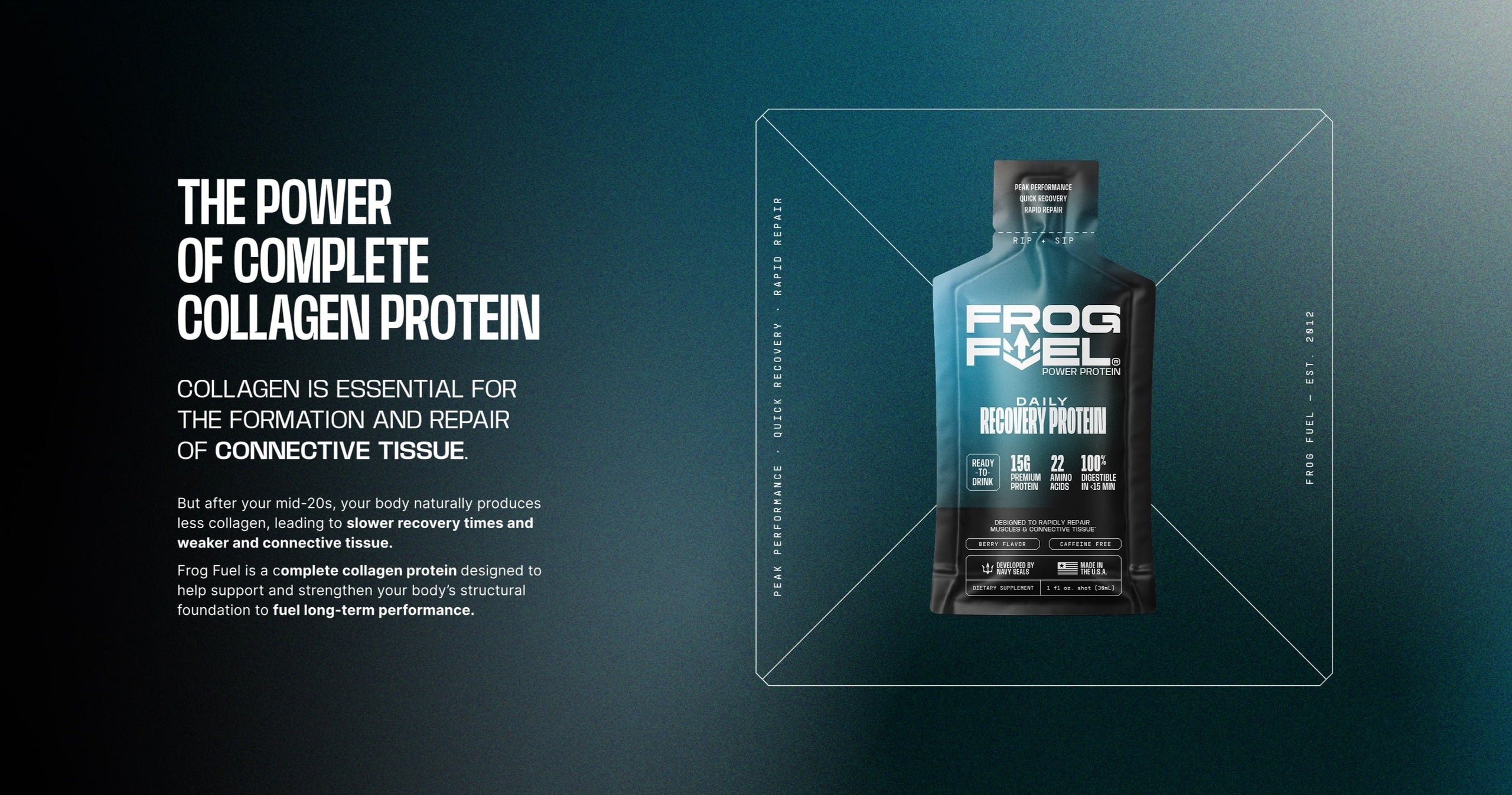 Collagen Protein Shot for Muscle Recovery | Frog Fuel